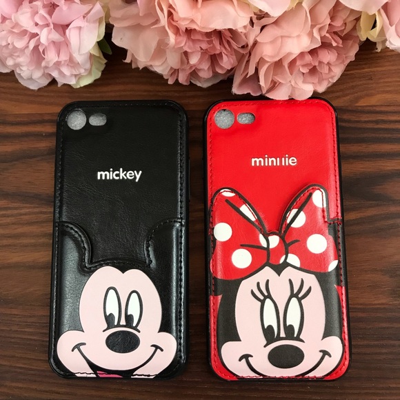 Accessories | Mickey And Minnie Mouse Iphone Case With Wallet | Poshmark